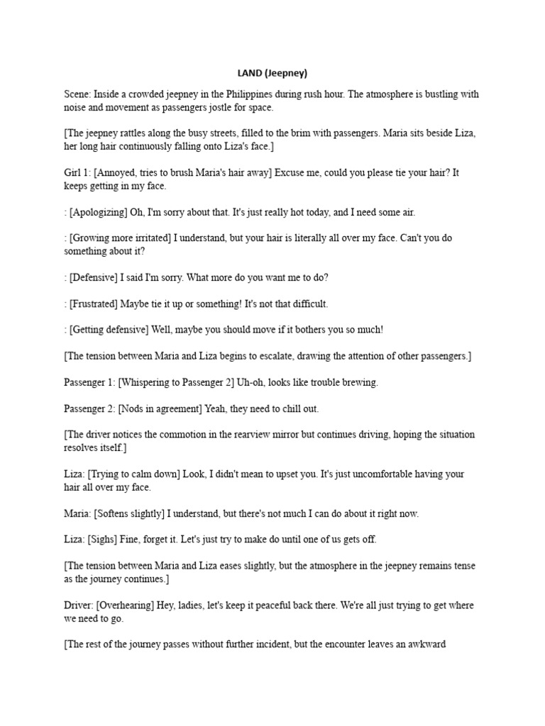 Land Transpo Script | PDF