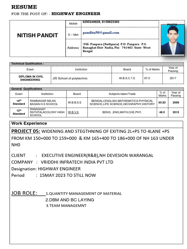 Nitish Resume 2024 Feb | PDF | Science | Observation
