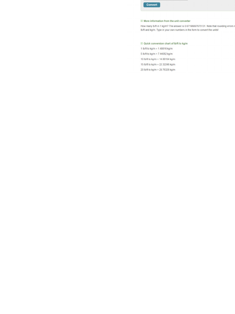 Unit Conversion | PDF