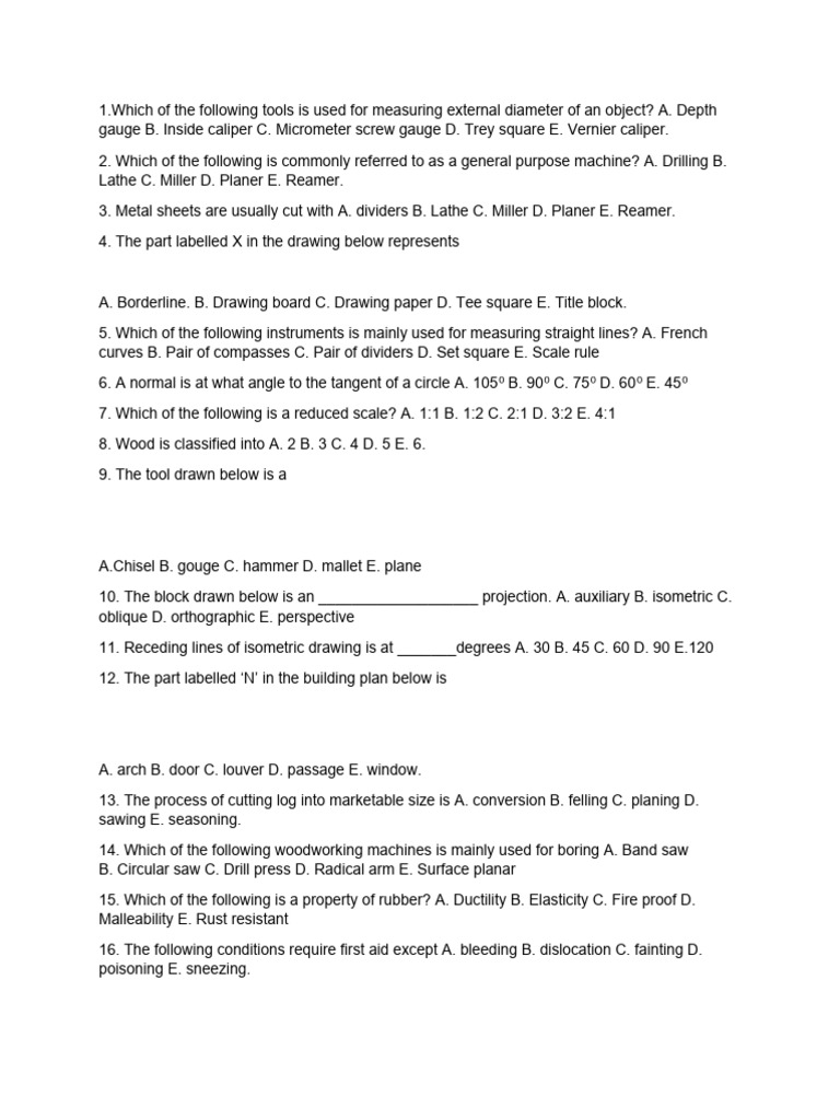 BASIC TECH JS3 Exam Second Term | PDF | Sheet Metal | Metals