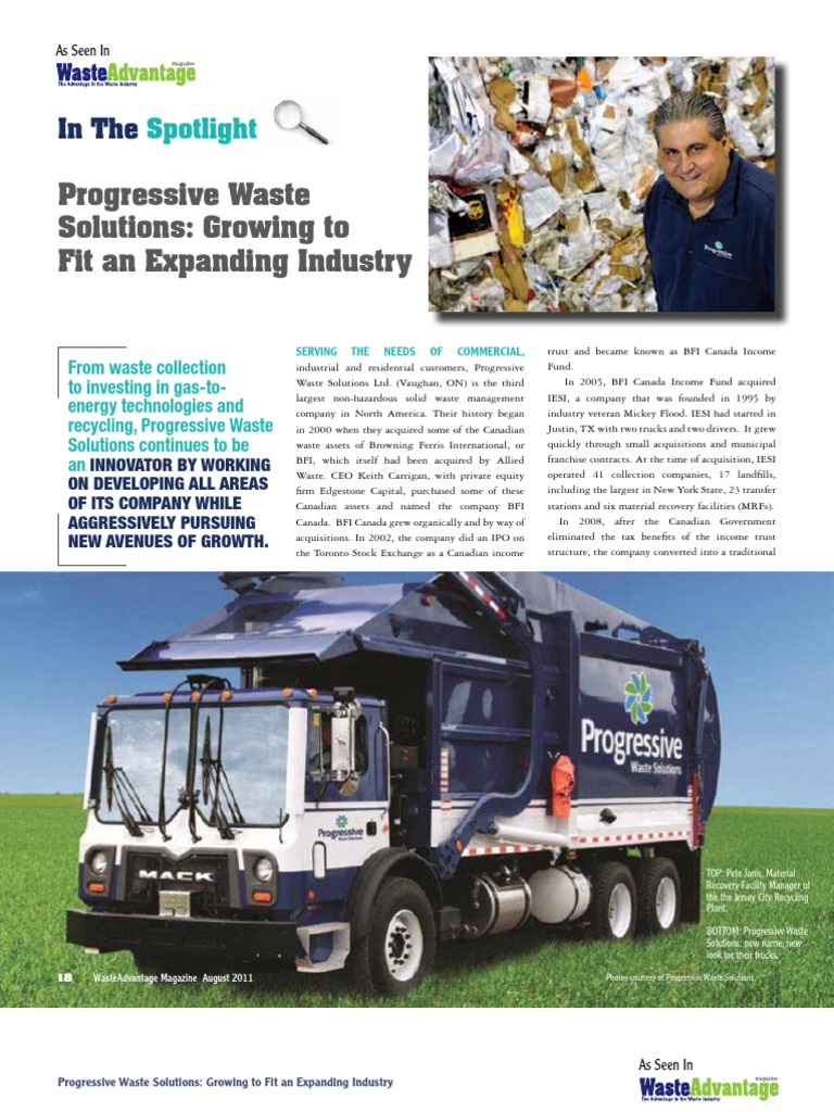 Progressive Waste Solutions | Download Free PDF | Recycling | Waste ...