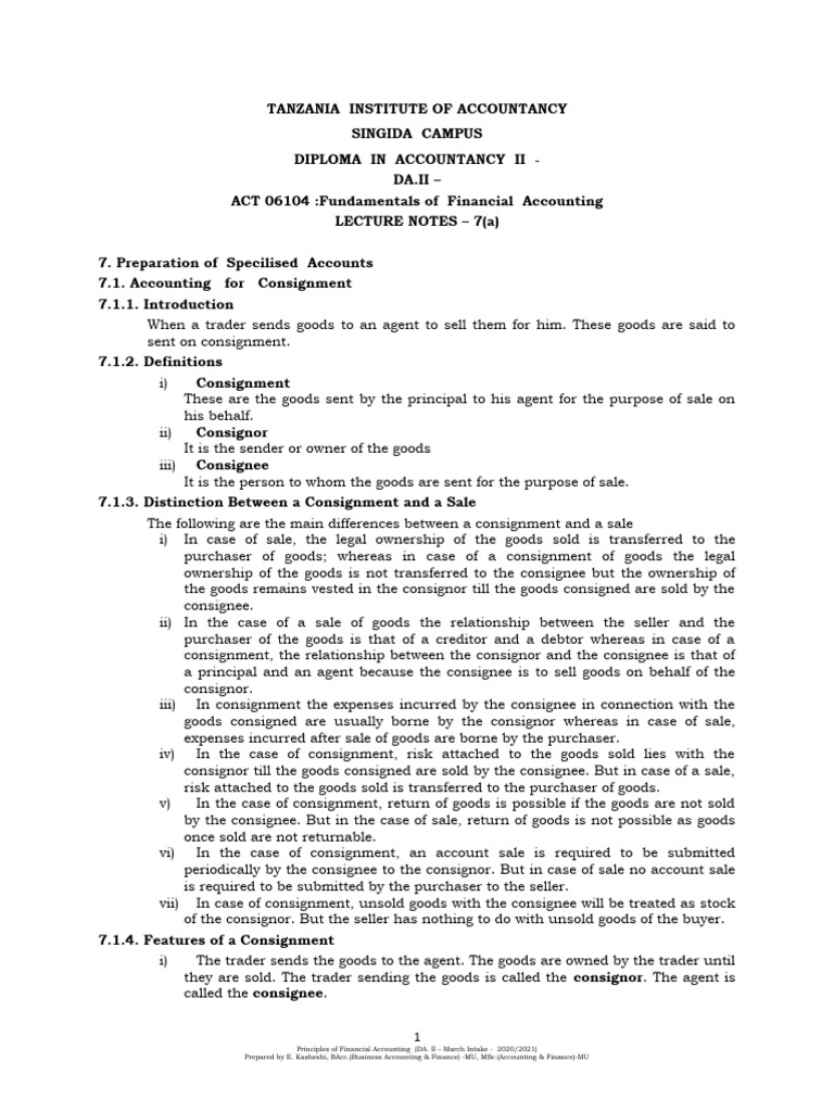 Financial Accounting Notes | Download Free PDF | Debits And Credits ...