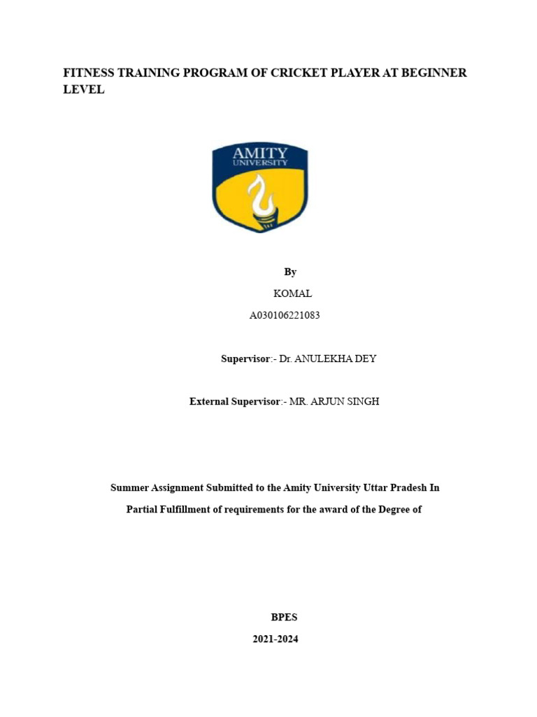 Komal Final Report | PDF