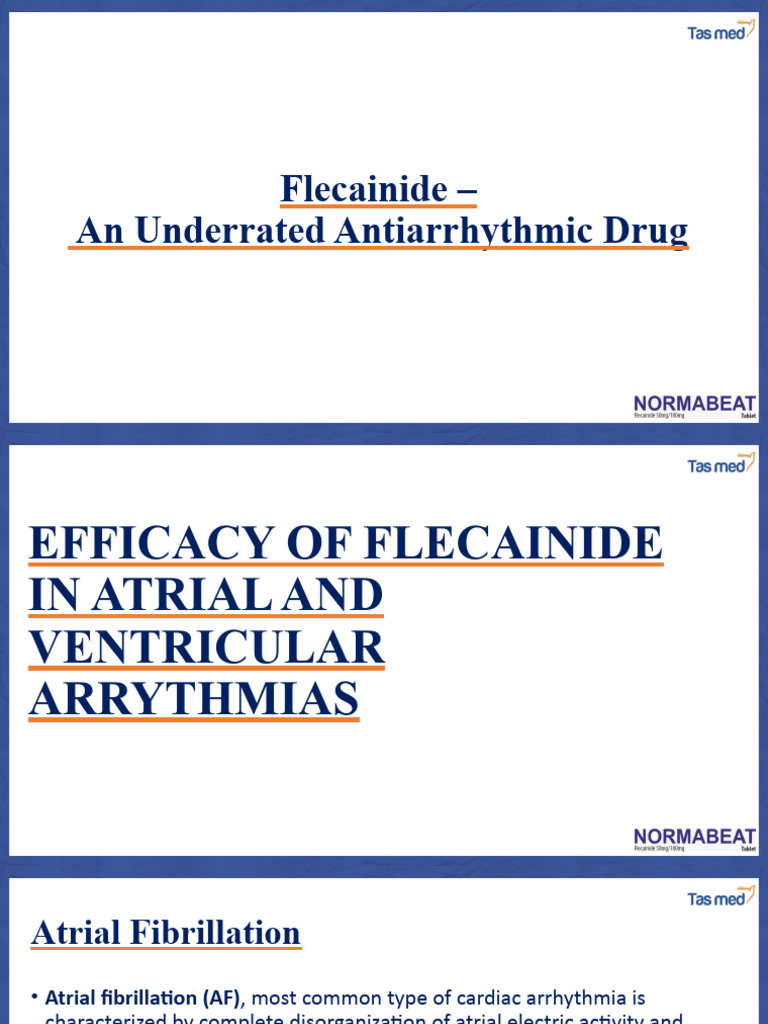 Normabeat Flecainide | PDF | Heart | Causes Of Death