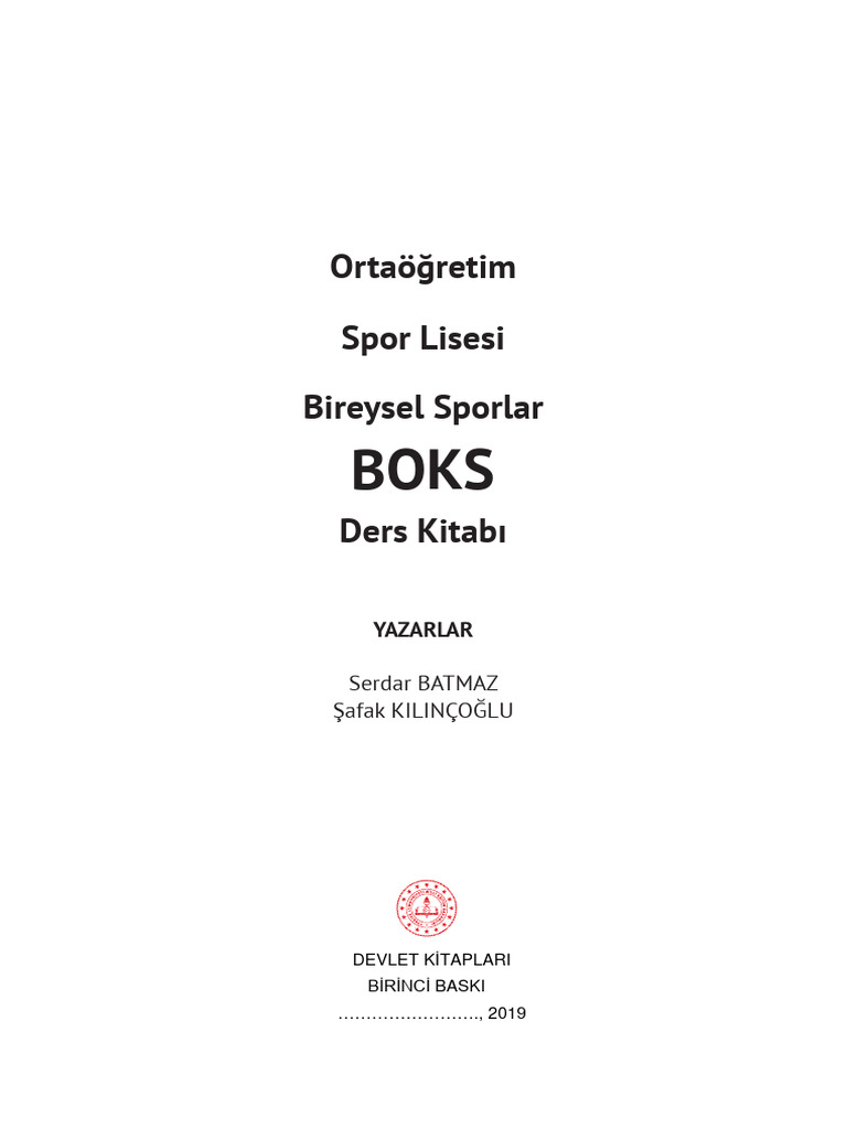 Bireysel Sporlar Boks Meb | PDF