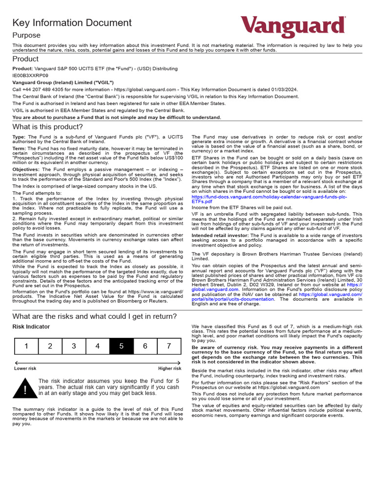 FinFiles Vanguard | PDF | Investment Fund | Exchange Traded Fund