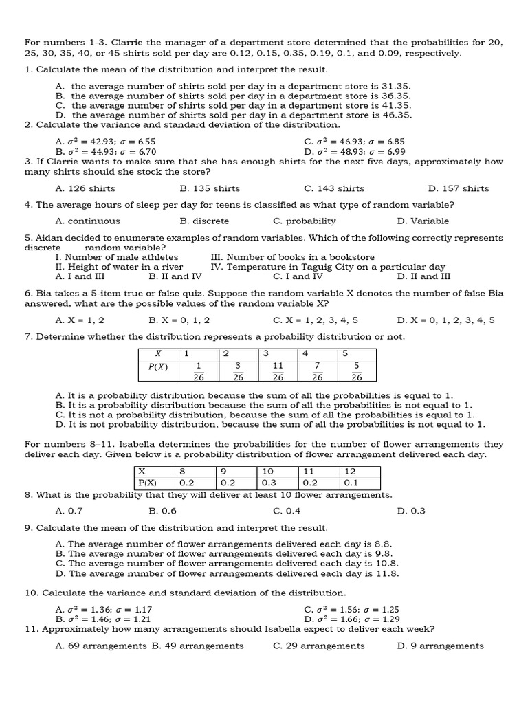 Statproba Reviewer 1 | PDF | Sampling (Statistics) | Normal Distribution