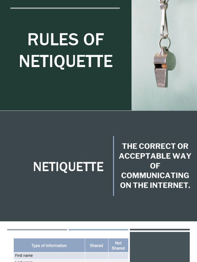 Lesson-2 Netiquette | PDF | Online And Offline | Computer Network