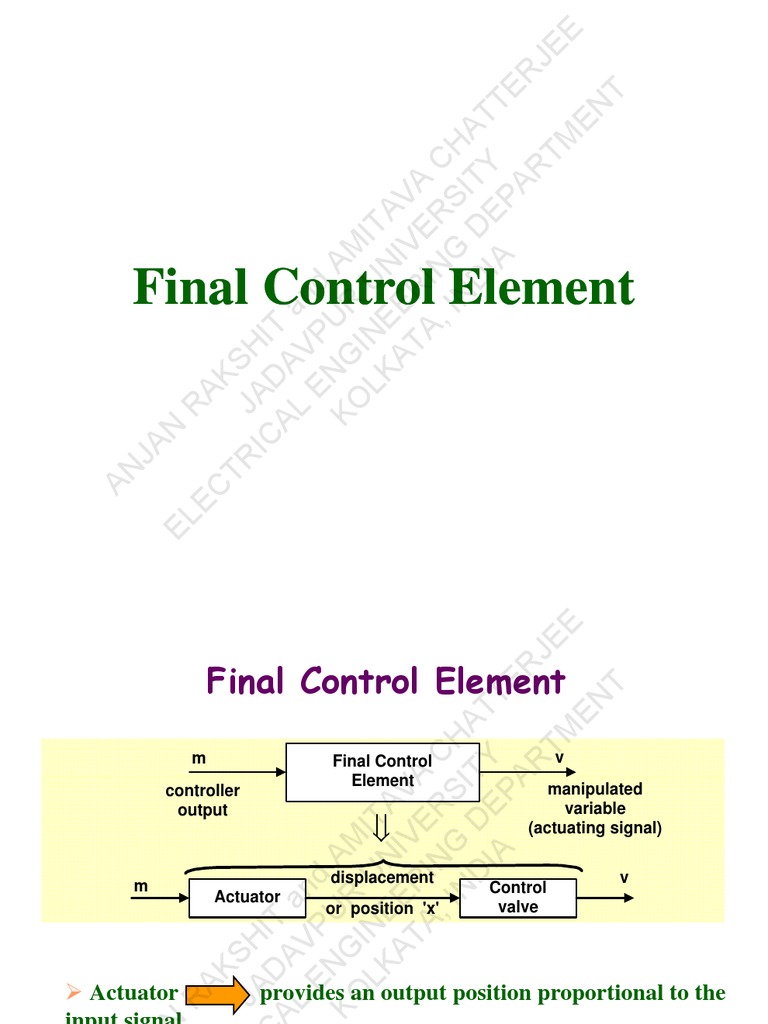 Final_Control_Element_anjan raksit | Actuator | Valve