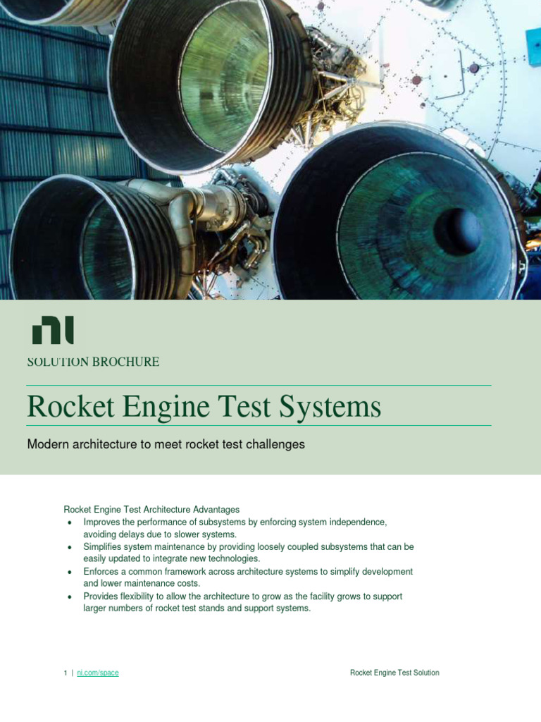 Rocket Test Solution Brochure | PDF | Computer Network | System