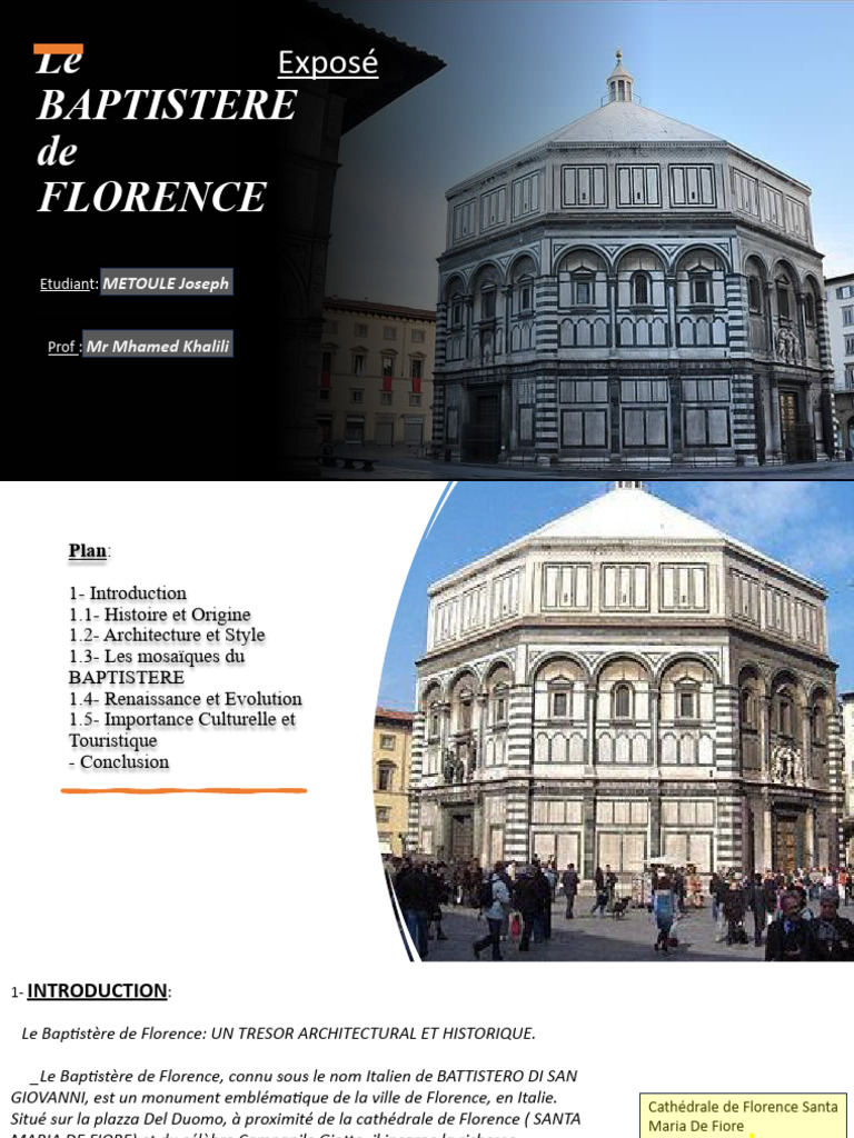 Le Baptistere de Florence | PDF | Art