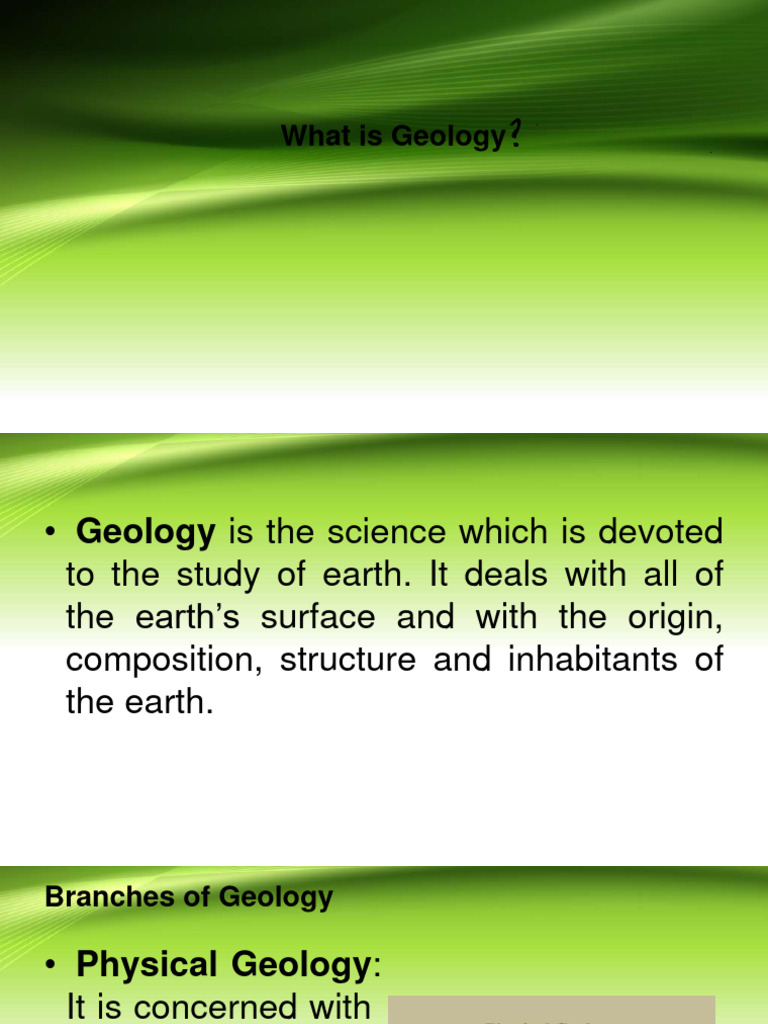 1a.p-Geology & Branches | PDF