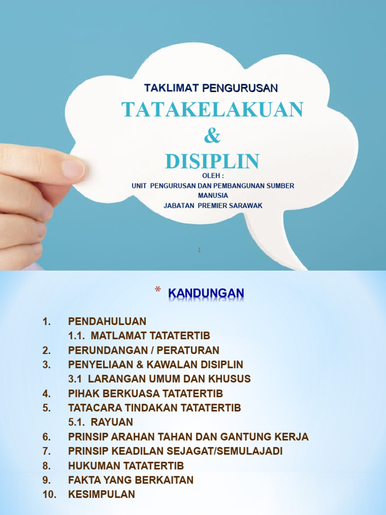 Taklimat Tatatertib Slides | PDF