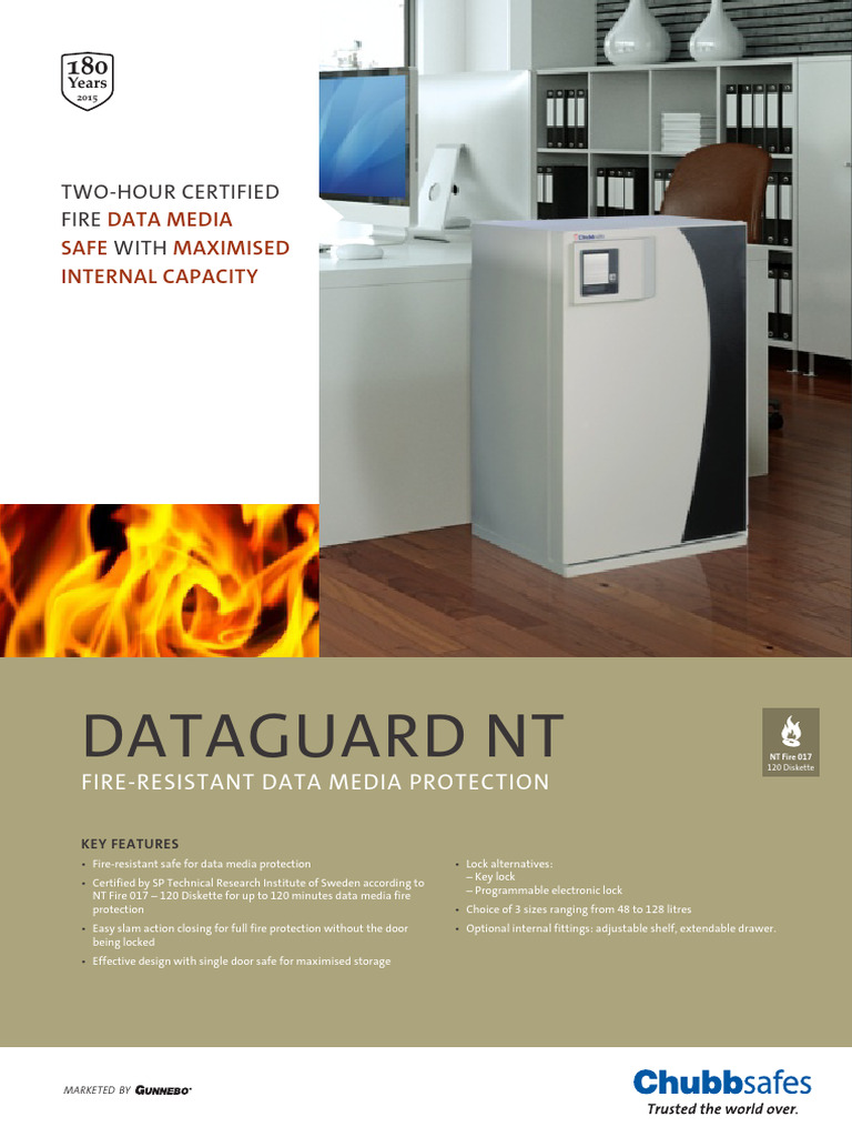 Chubb Data Media Fire Safe Overview | PDF | Computer Hardware | Computing