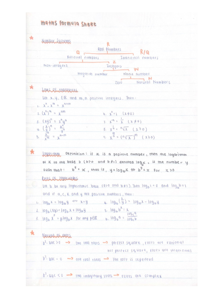 Maths Formulas | PDF
