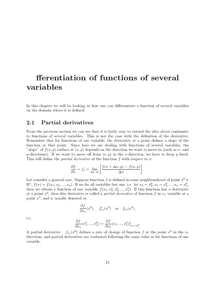 chap2-3 | PDF | Function (Mathematics) | Derivative