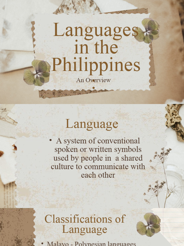 Languages in The Philippines An Overview | PDF