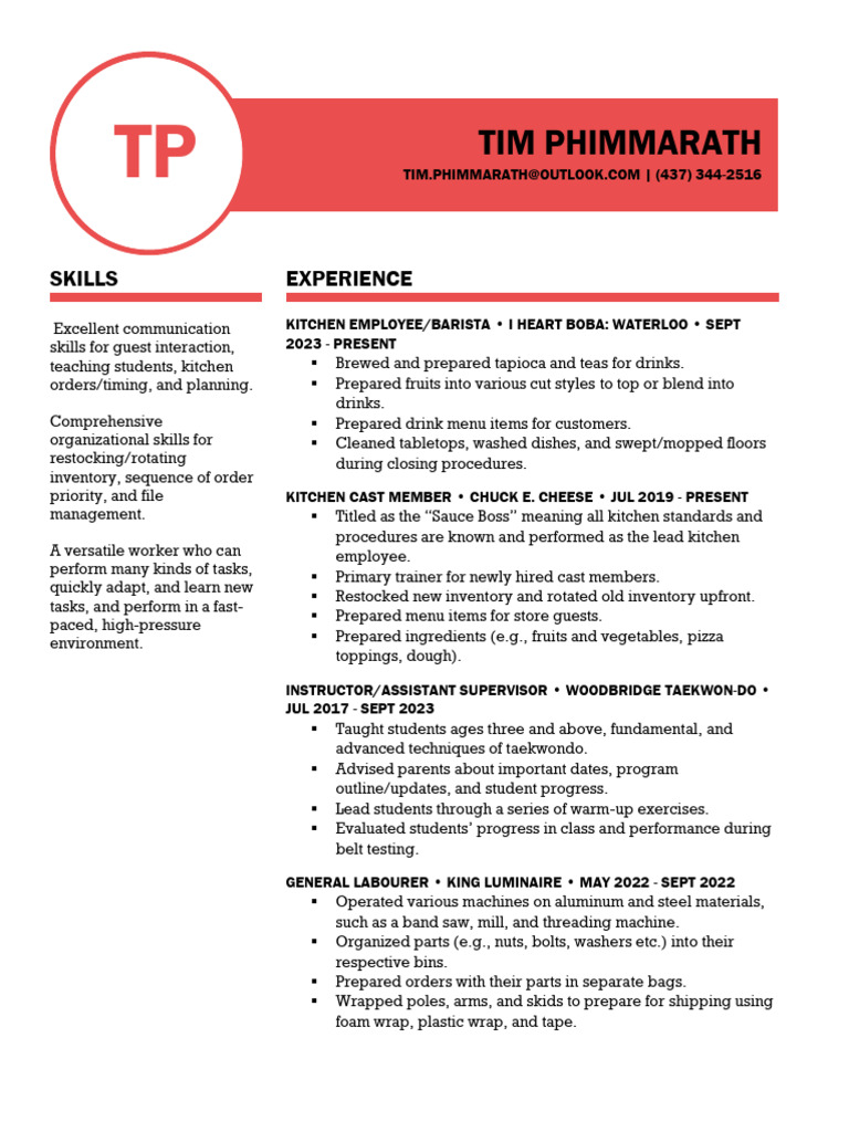resume 2023 | PDF
