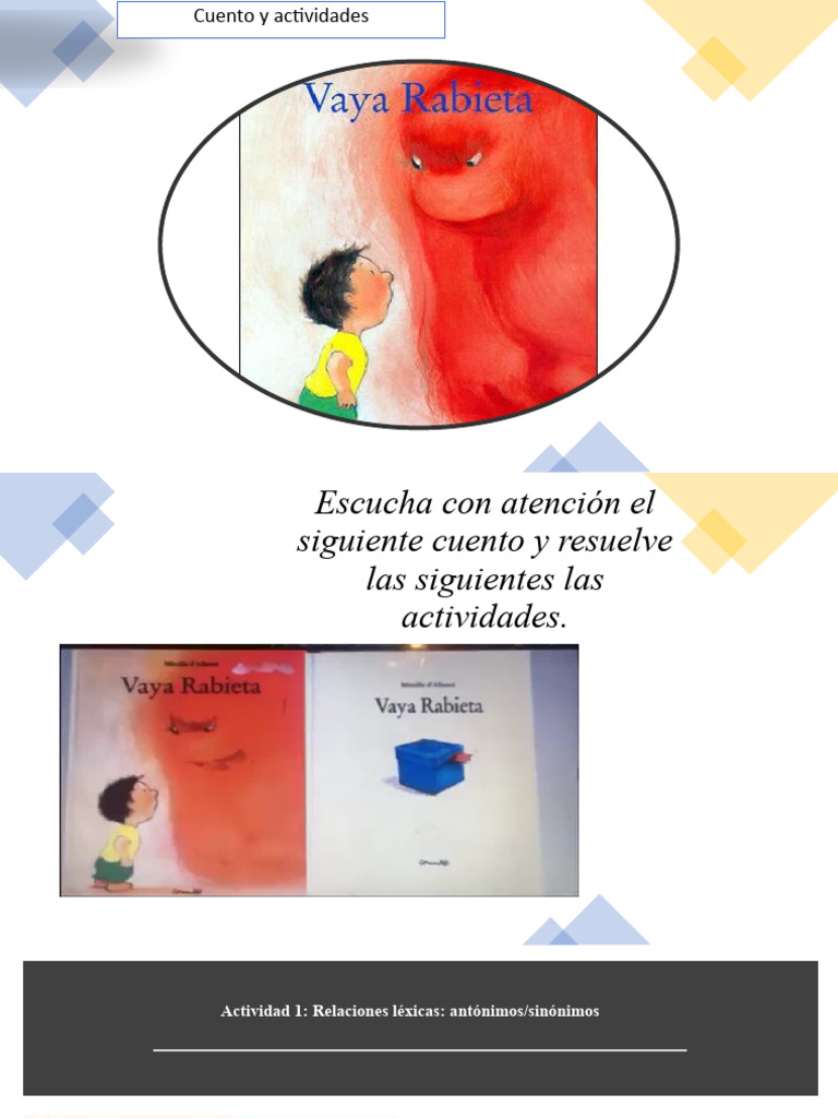 Vaya Rabieta y Actividades | PDF