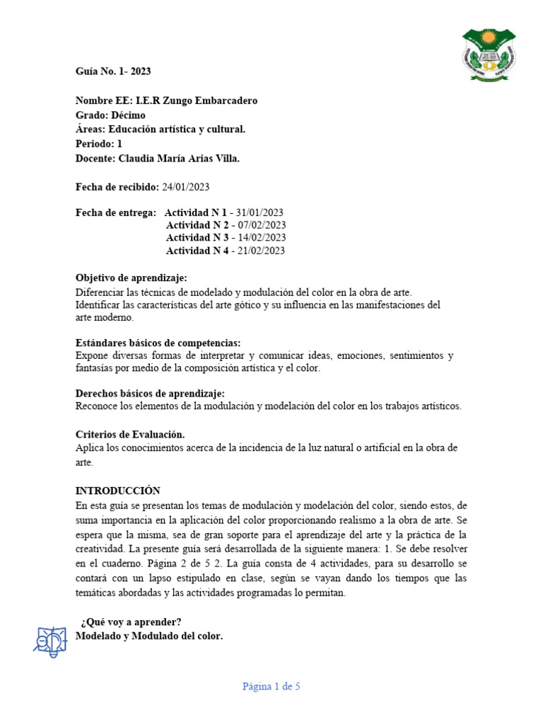 Técnicas de Modelado y Modulación del Color | PDF | Color | Sombra