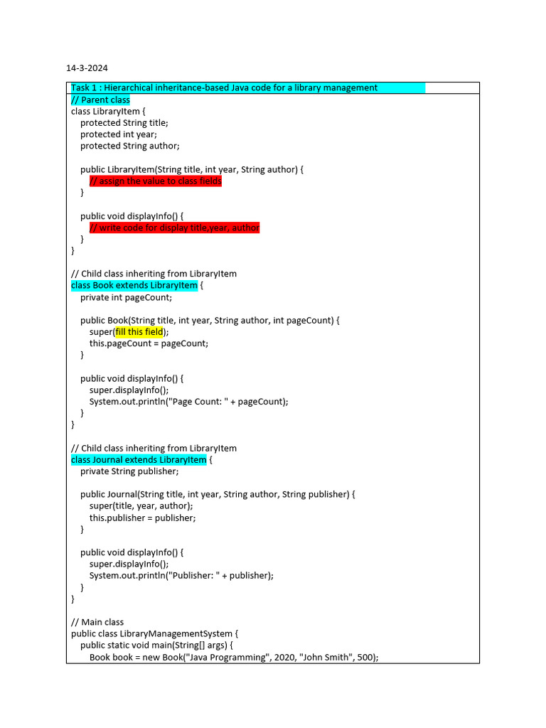 Hierarchical Inheritance Pdf Class Computer Programming Inheritance Object Oriented