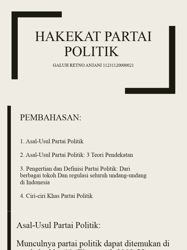 Sejarah dan Definisi Partai Politik | PDF | Ilmu Sosial