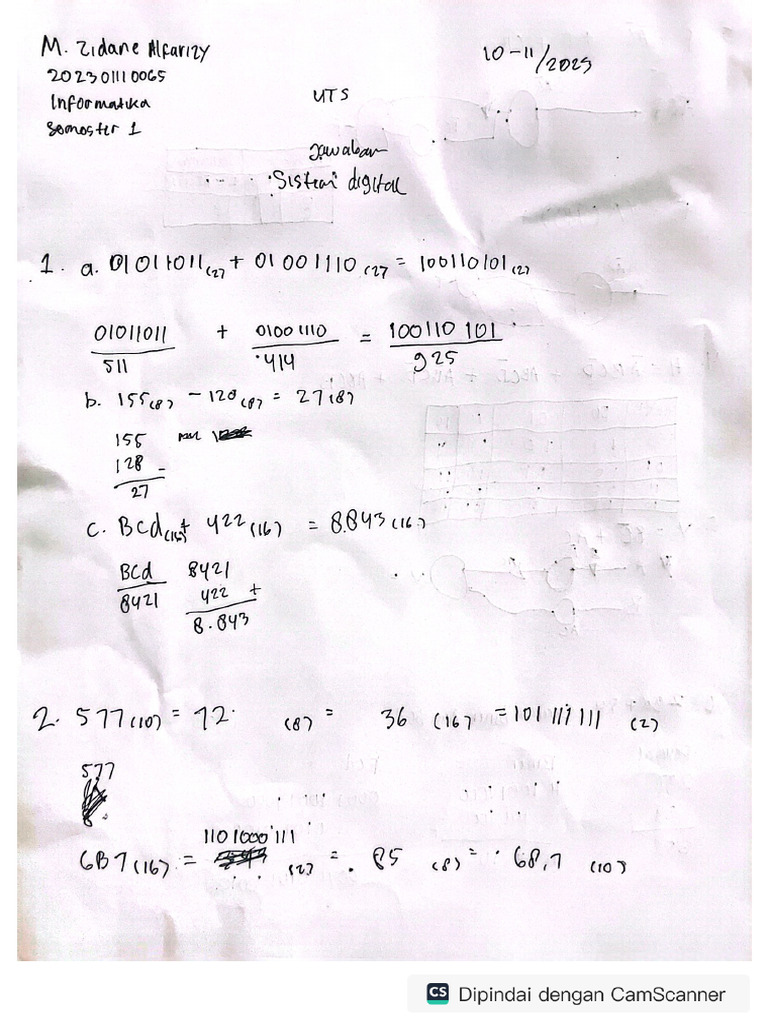 Uts Sistem Digital | PDF