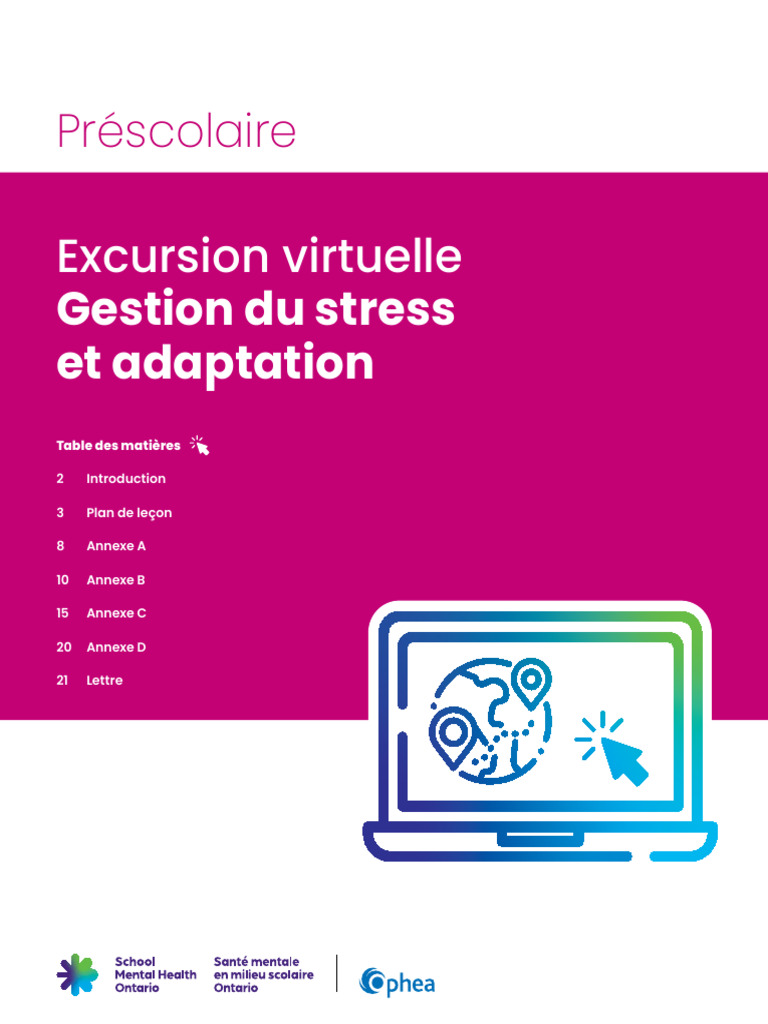Excursion Virtuelle : Gestion du Stress en Préscolaire | PDF ...