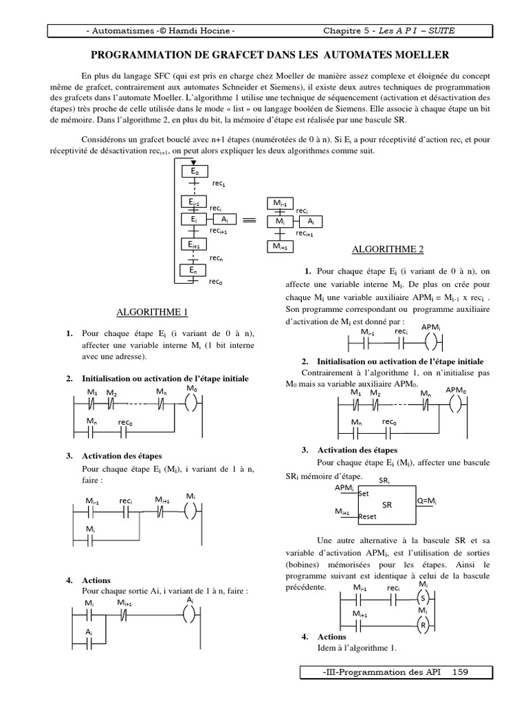GRAFCET API Moeller-1 | PDF | Architecture d'un système | Mathématiques ...