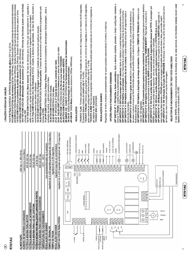 Esquema electrico Portao | PDF