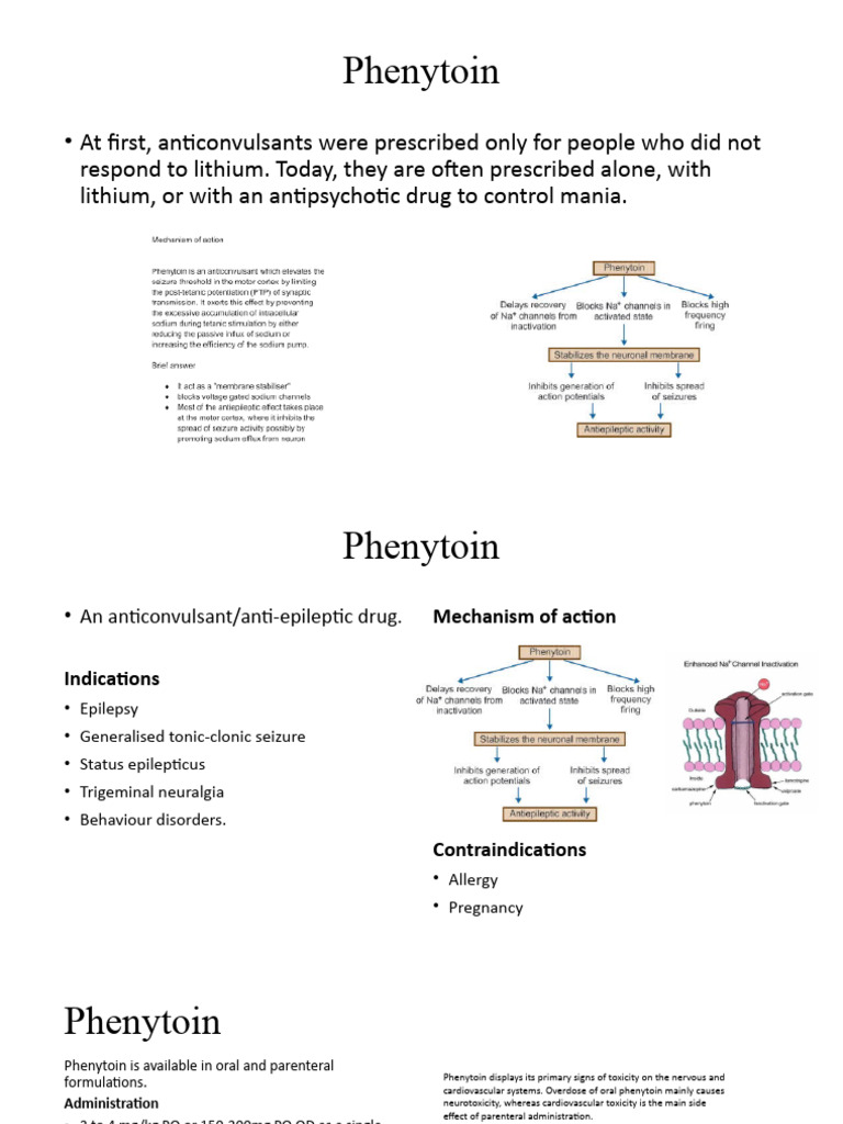Phenytoin | PDF | Human Diseases And Disorders | Drugs Acting On The ...
