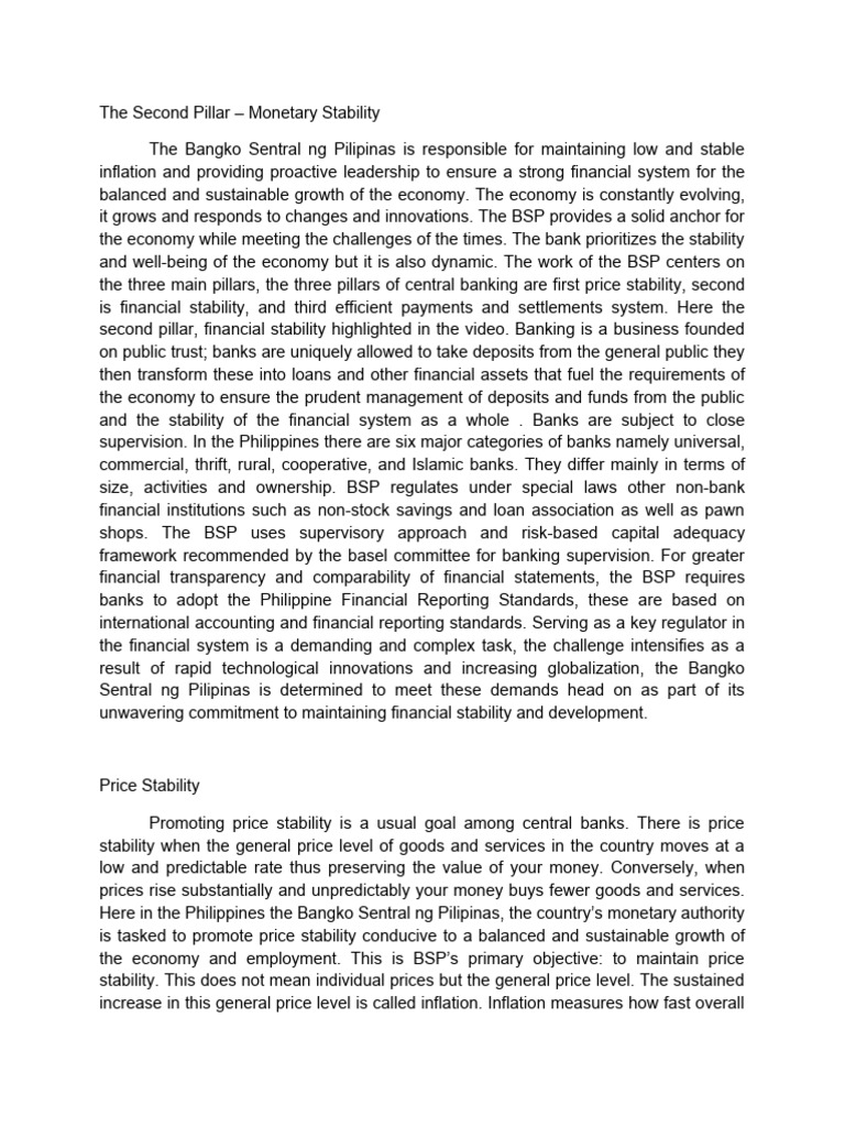 Price Stability | PDF