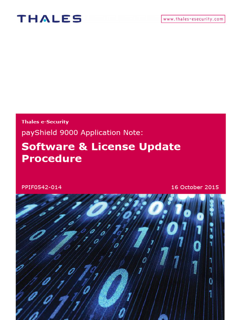 PPIF0542-014 Payshield 9000 Software and License Update Procedure | Download Free PDF | File ...