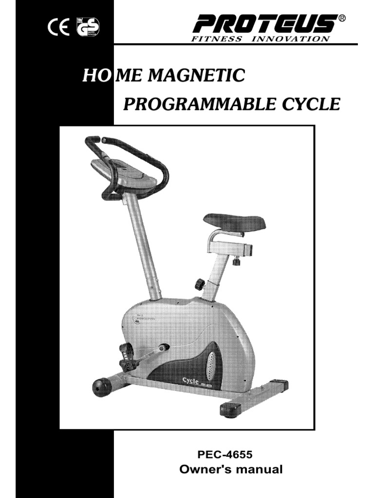 Bicicleta Estatica Proteus Pec | PDF | Screw | Manufactured Goods