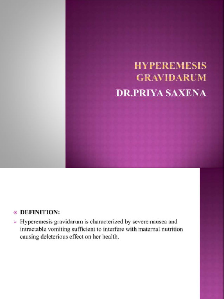 Hyperemesis Gravidarum 249548336 | PDF