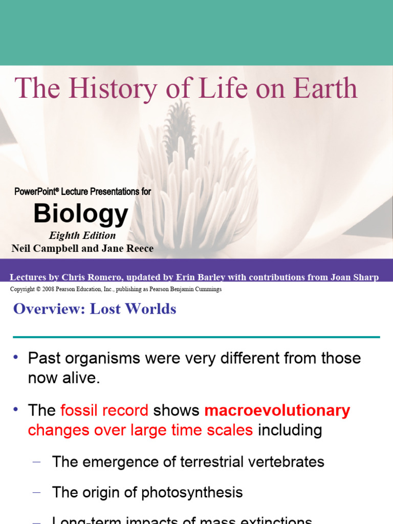 History of Life On Earth 1 | Download Free PDF | Plate Tectonics | Biology