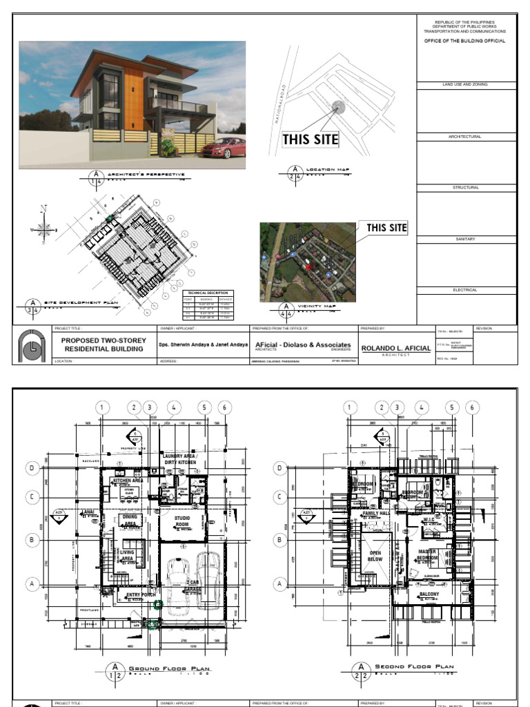 Proposed Two Storey Res BLDG | PDF