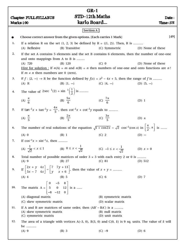 Karloboard - D05-Jan-2024 | PDF | Matrix (Mathematics) | Mathematics