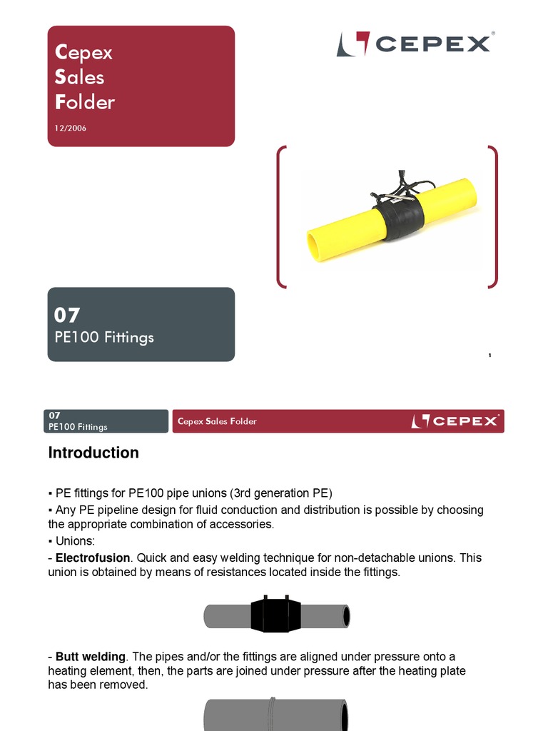 PE Pipe Fittings | PDF | Pipe (Fluid Conveyance) | Welding