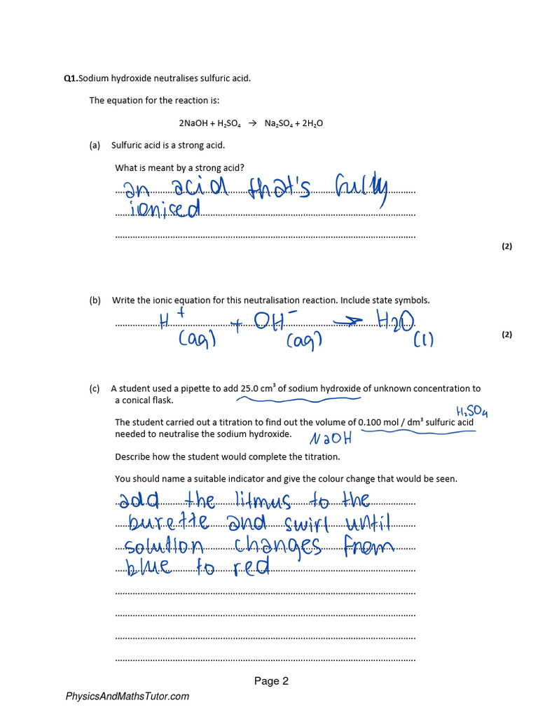 Using Conc. of Solutions in Mol (DM) - 3 QP | Download Free PDF | Acid | Chemistry