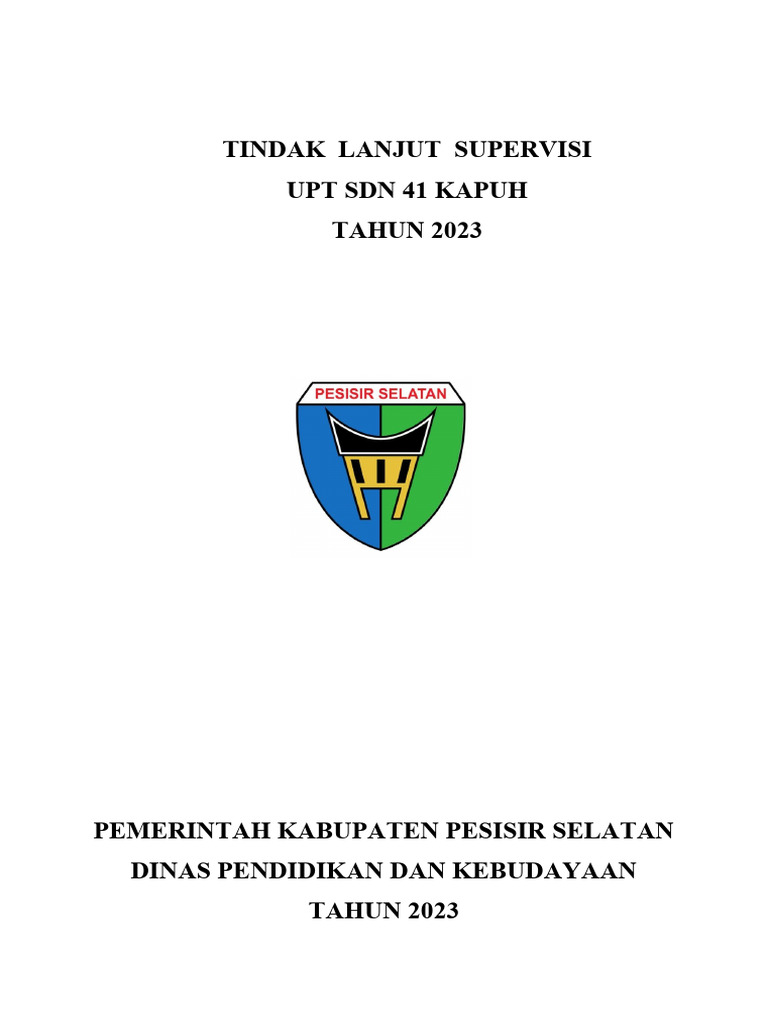 LAPORAN Tindak Lanjut Supervisi | PDF | Bisnis