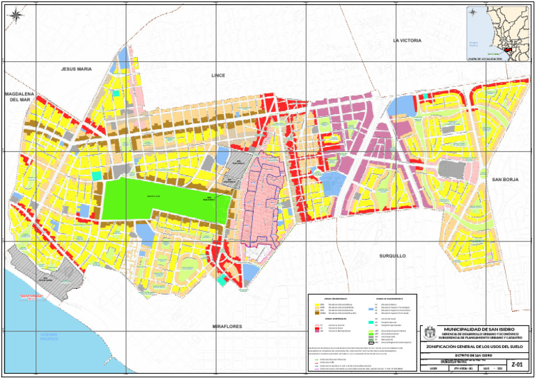 Plano de Zonificacion de Usos de Suelo | PDF