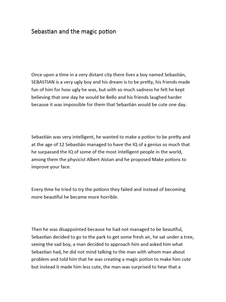 Sebastián's Potion: Beauty vs. Intelligence | PDF | Art | Poetry