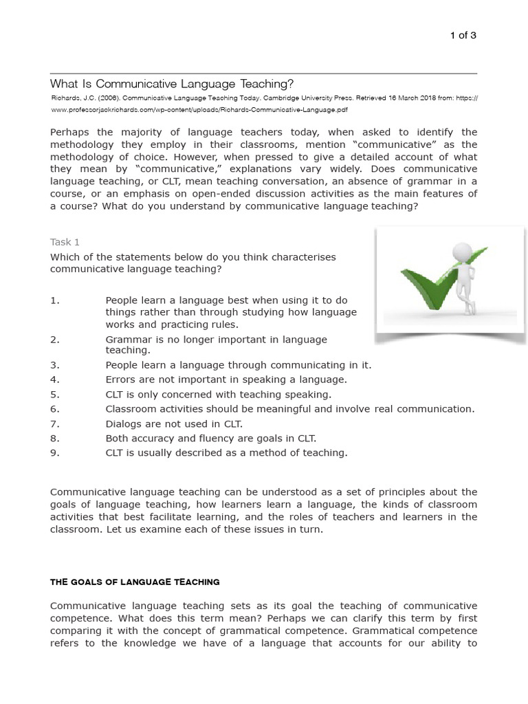 What Is CLT | PDF | Language Education | Learning