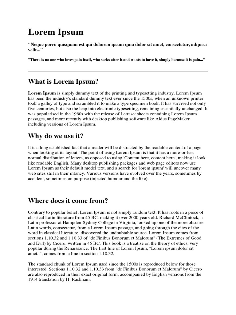 De Finibus Bonorum Et Malorum | PDF | Page Layout