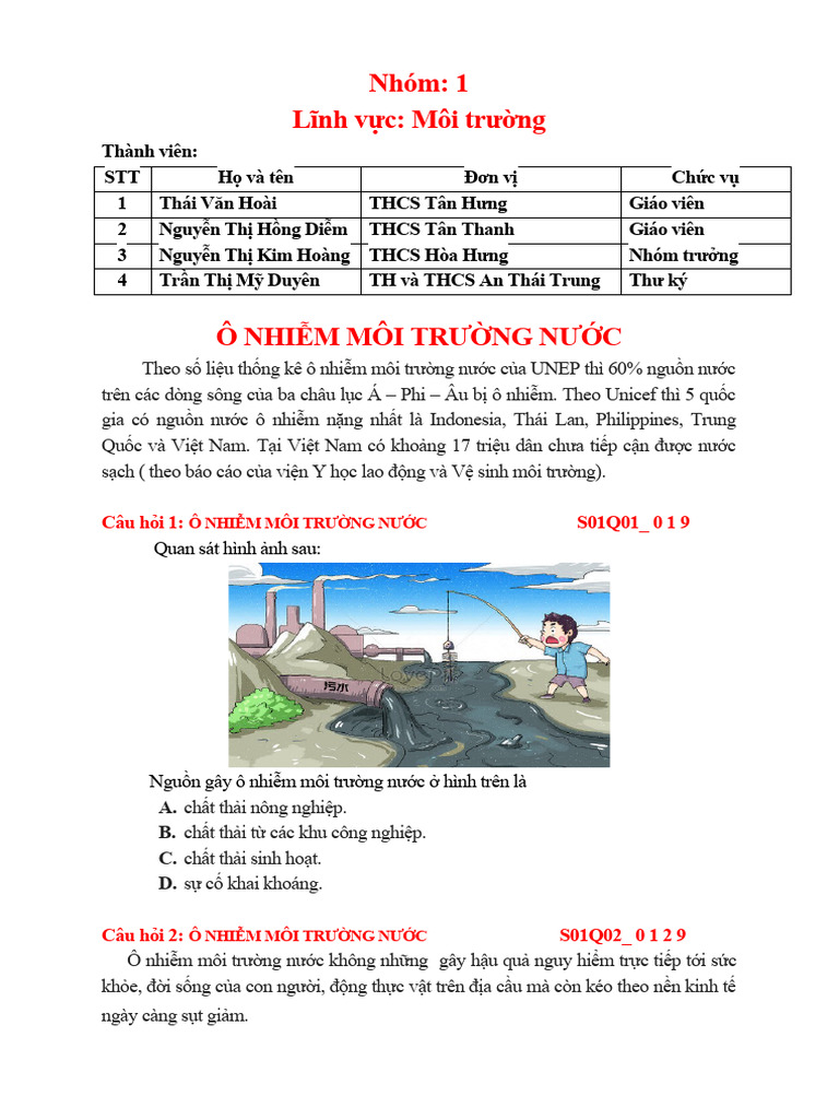 11-Pisa - o Nhiem Moi Truong Nuoc | PDF