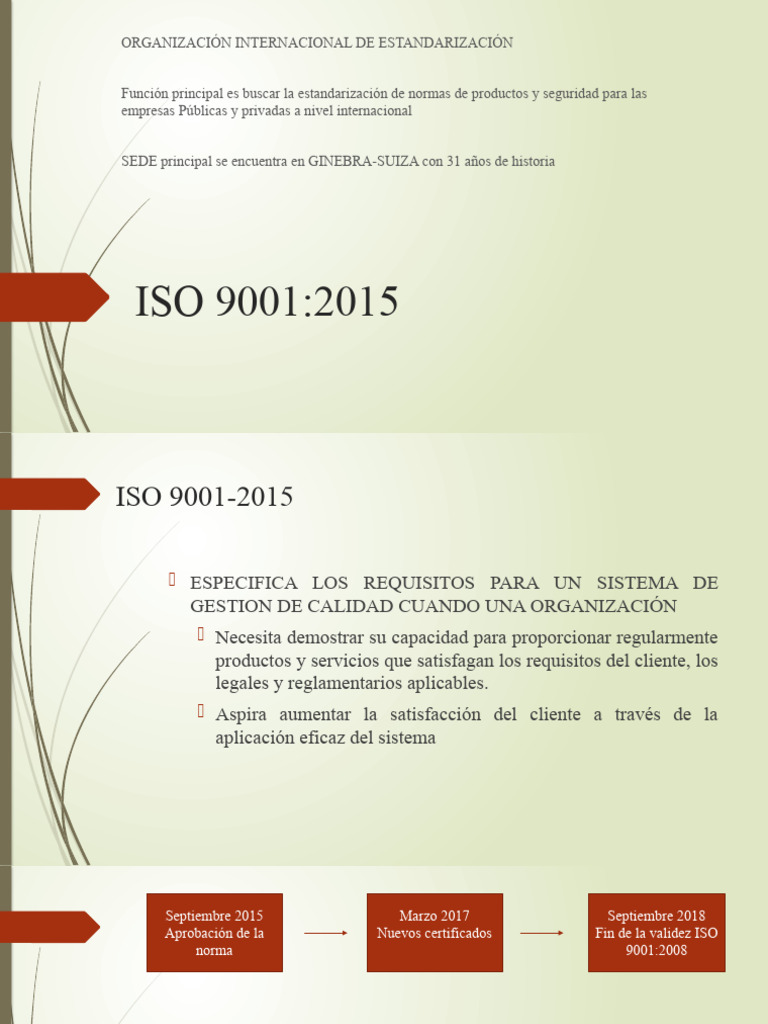 Iso 9001 | PDF | Sistema de manejo de calidad | Calidad (comercial)