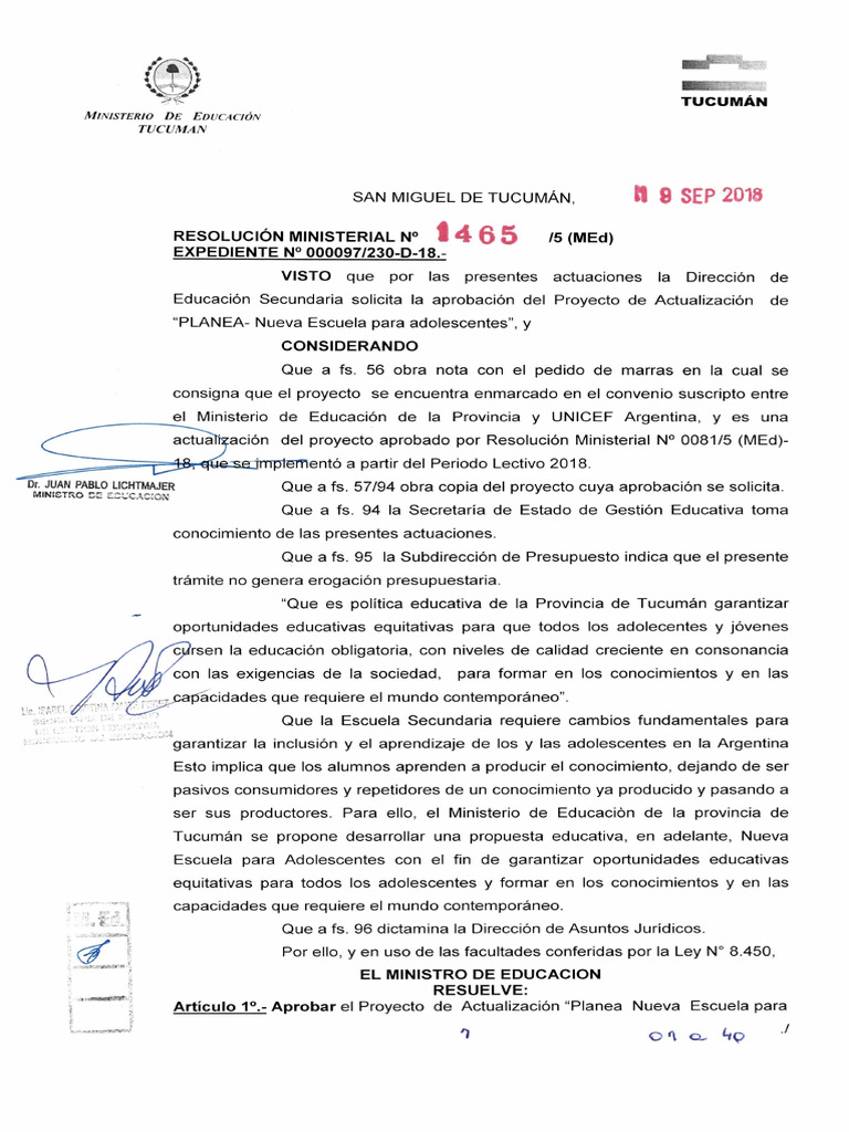 Resolucion 1465 5 Med 18 1 PDF