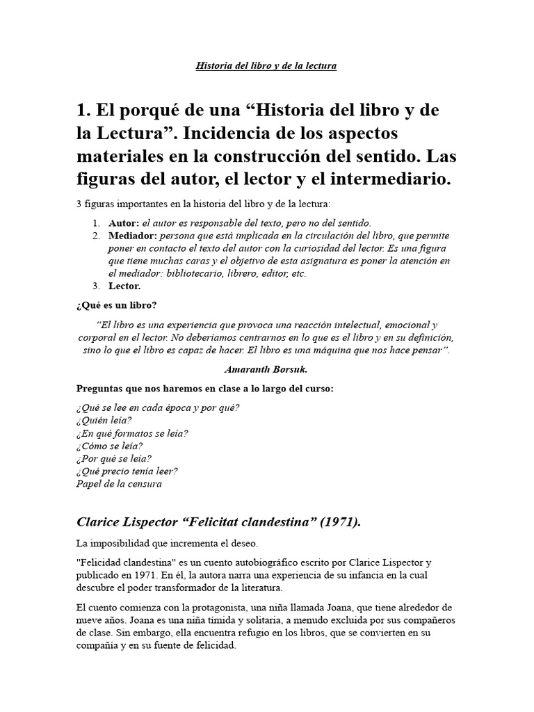 Historia Del Libro y La Lectura | PDF | Códice