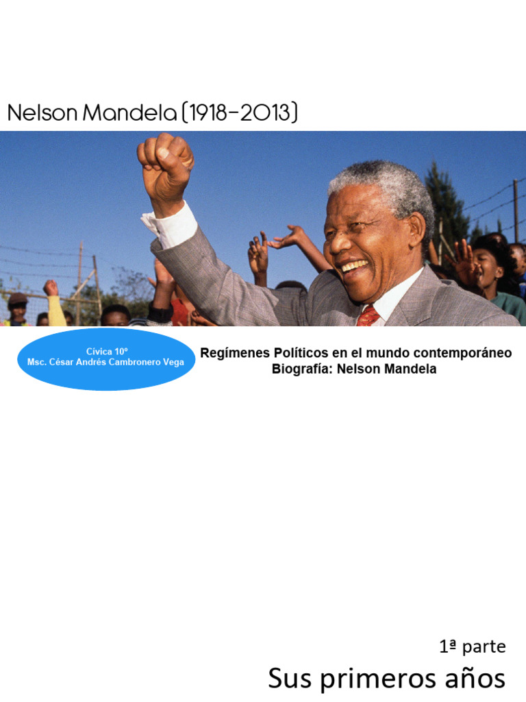 Biografía - Nelson Mandela | PDF | Historia